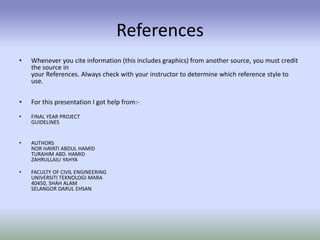 Technical Report Writing (Format of Final year project's thesis) | PPTX