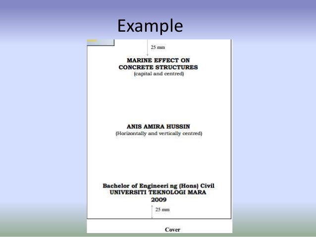 Technical Report Writing (Format of Final year project's thesis)