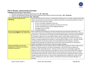 Risk assessment Report for NEBOSH Assessment | DOCX