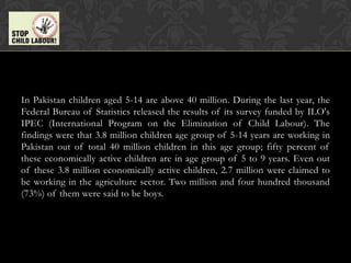 presentation on child labour | PPTX