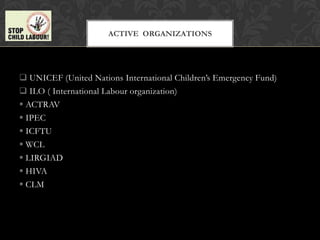presentation on child labour | PPTX
