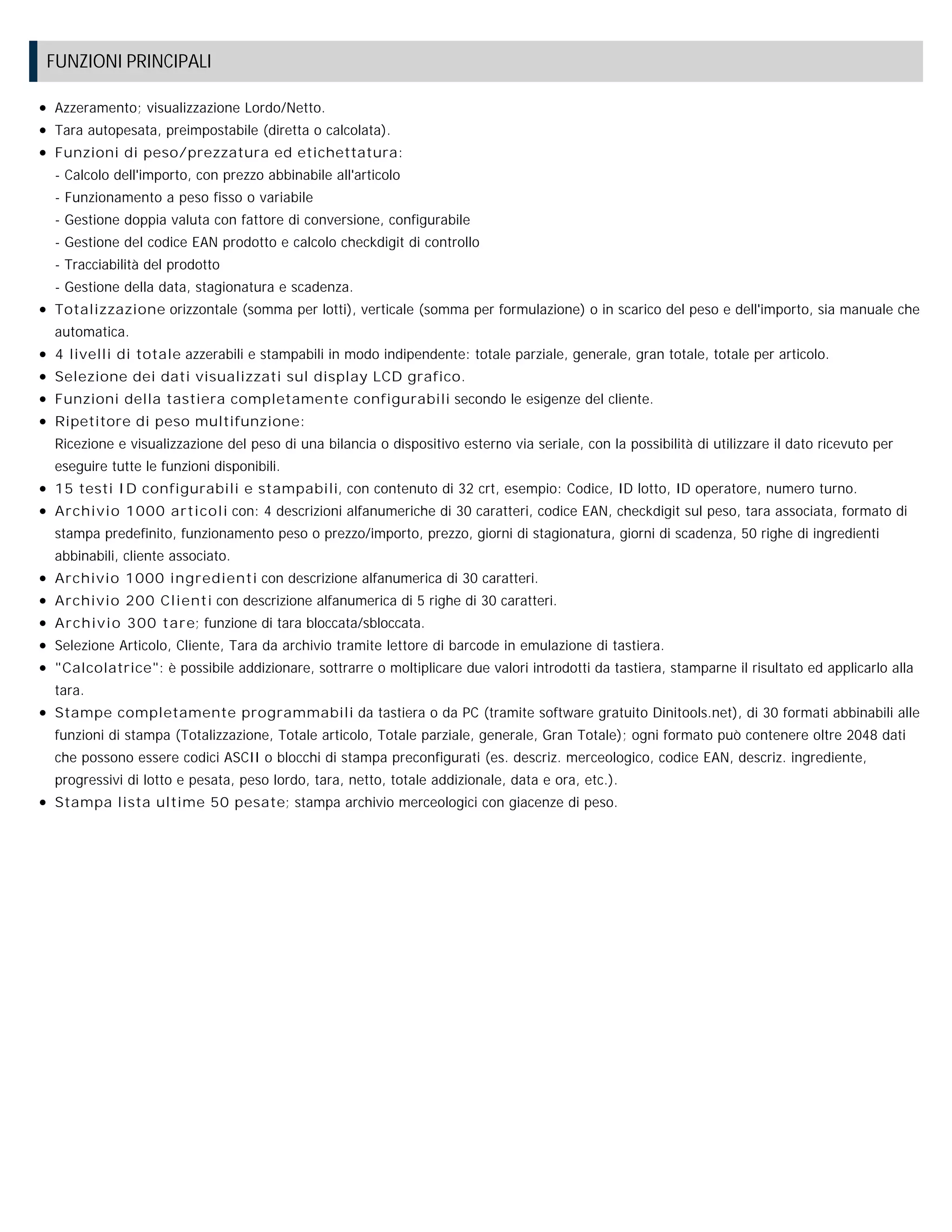 Bilance per etichettatura e prezzatura industriale | PDF