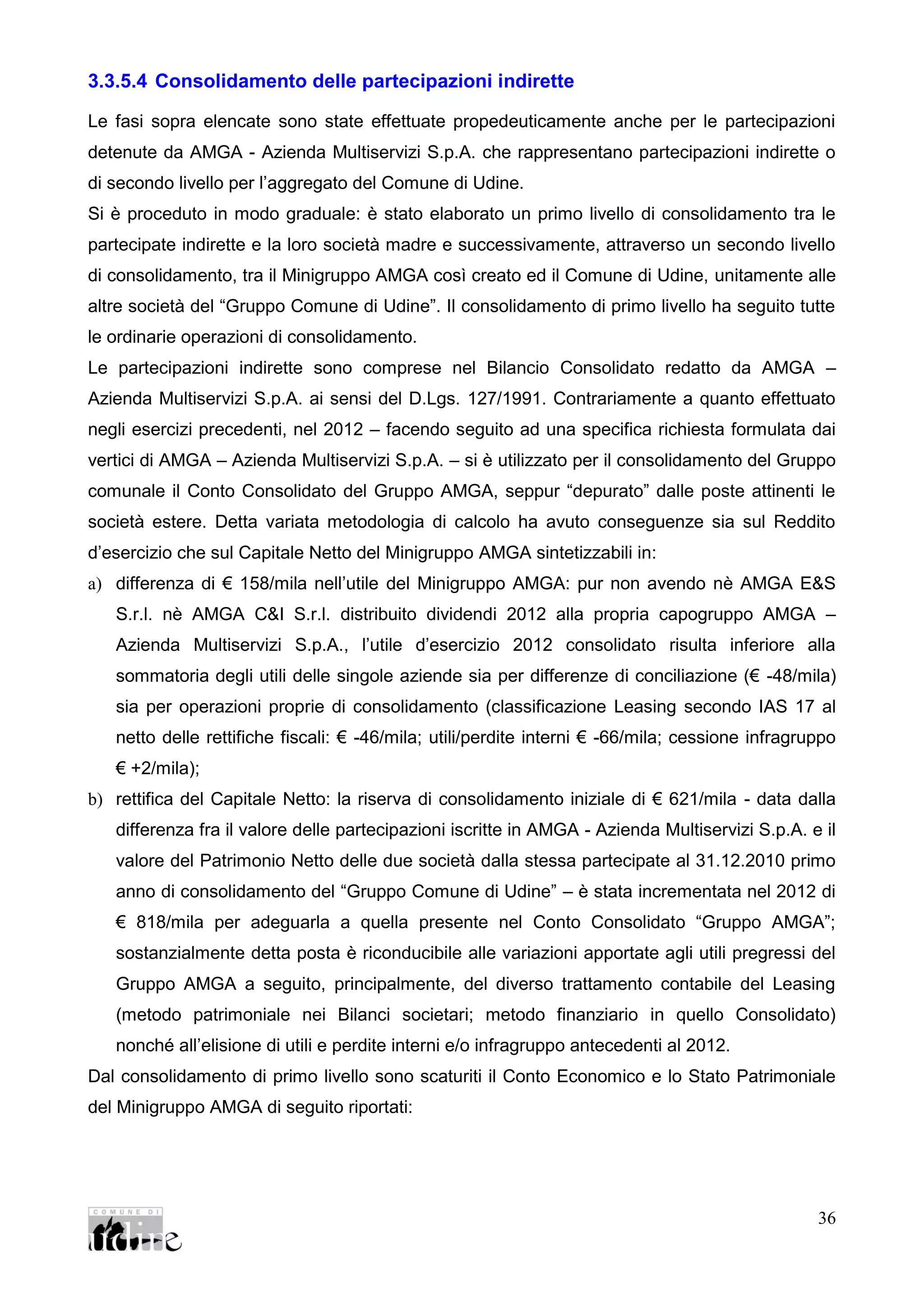 Bilancio consolidato 2012 | PDF
