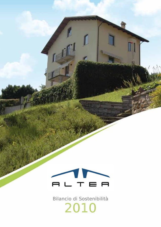 Altea - Bilancio di Sostenibilità 2010 | PDF | Business | Business and Finance