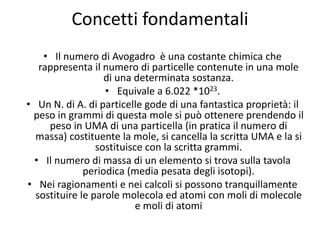 Bilanci ponderali con utizzo di Excel | PPTX | Chemistry | Science