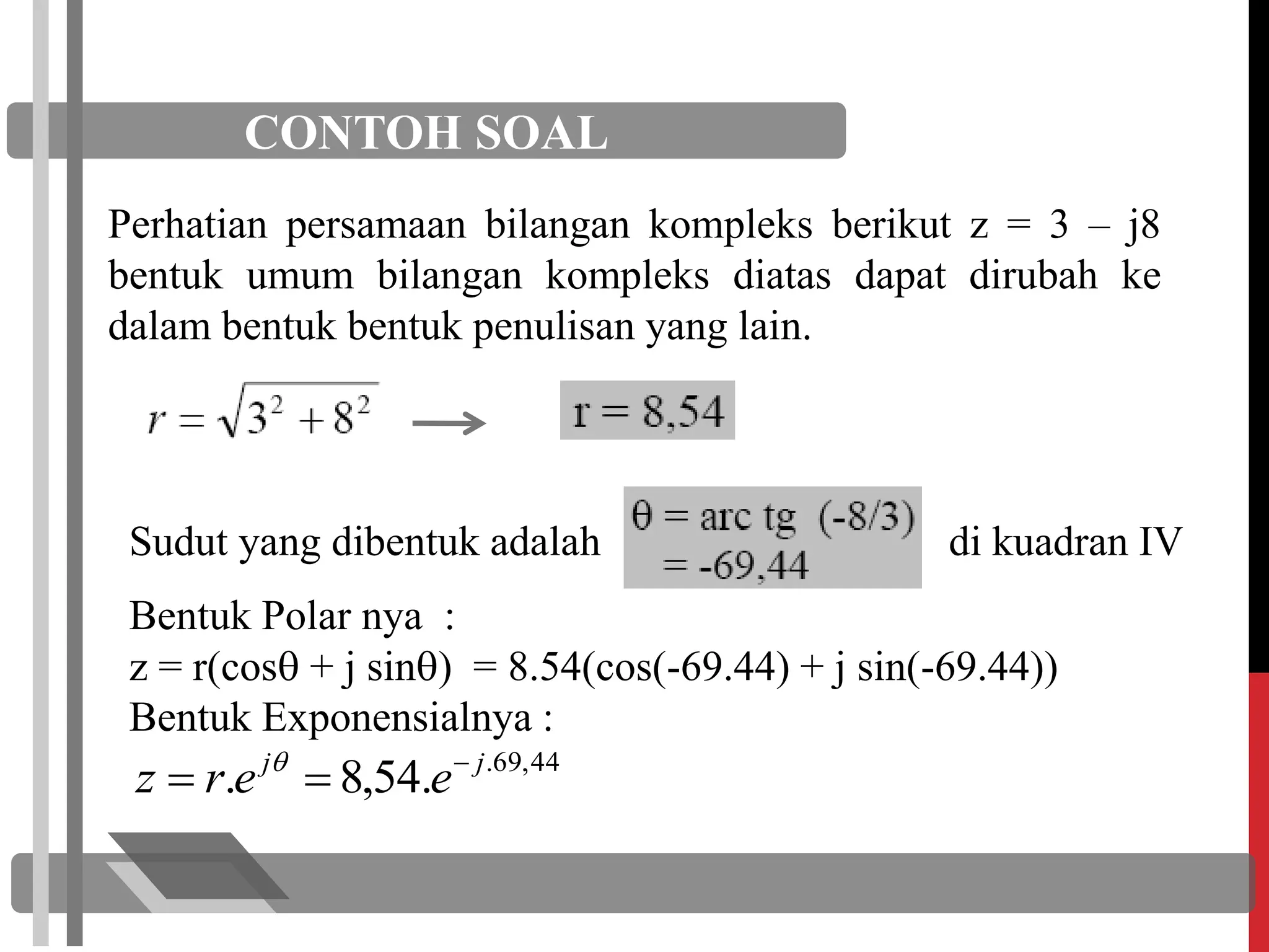 BILANGAN-KOMPLEKS MATEMATIKA LANJUTAN KELAS 11 | PPT