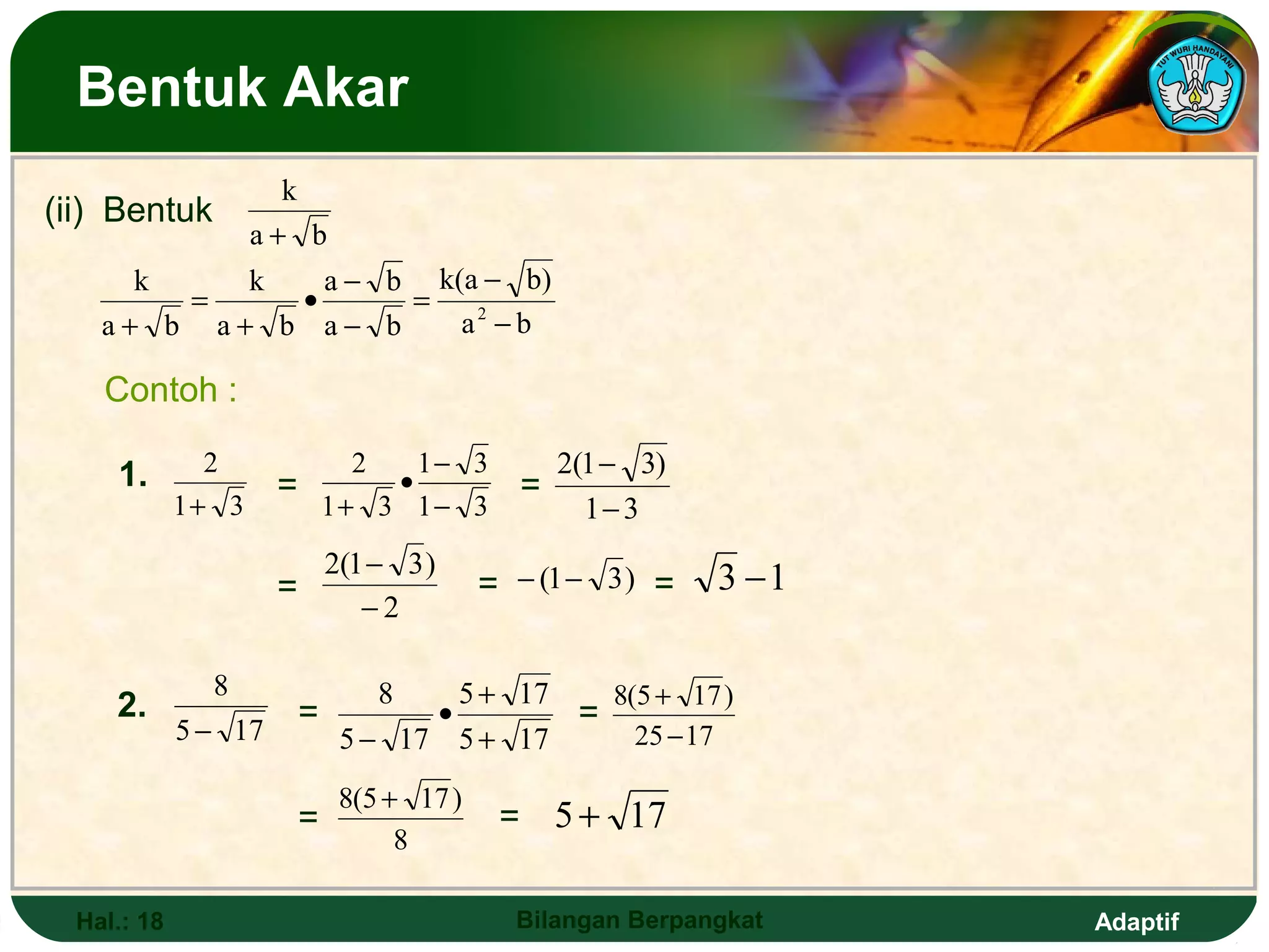 Bilangan berpangkat | PPT
