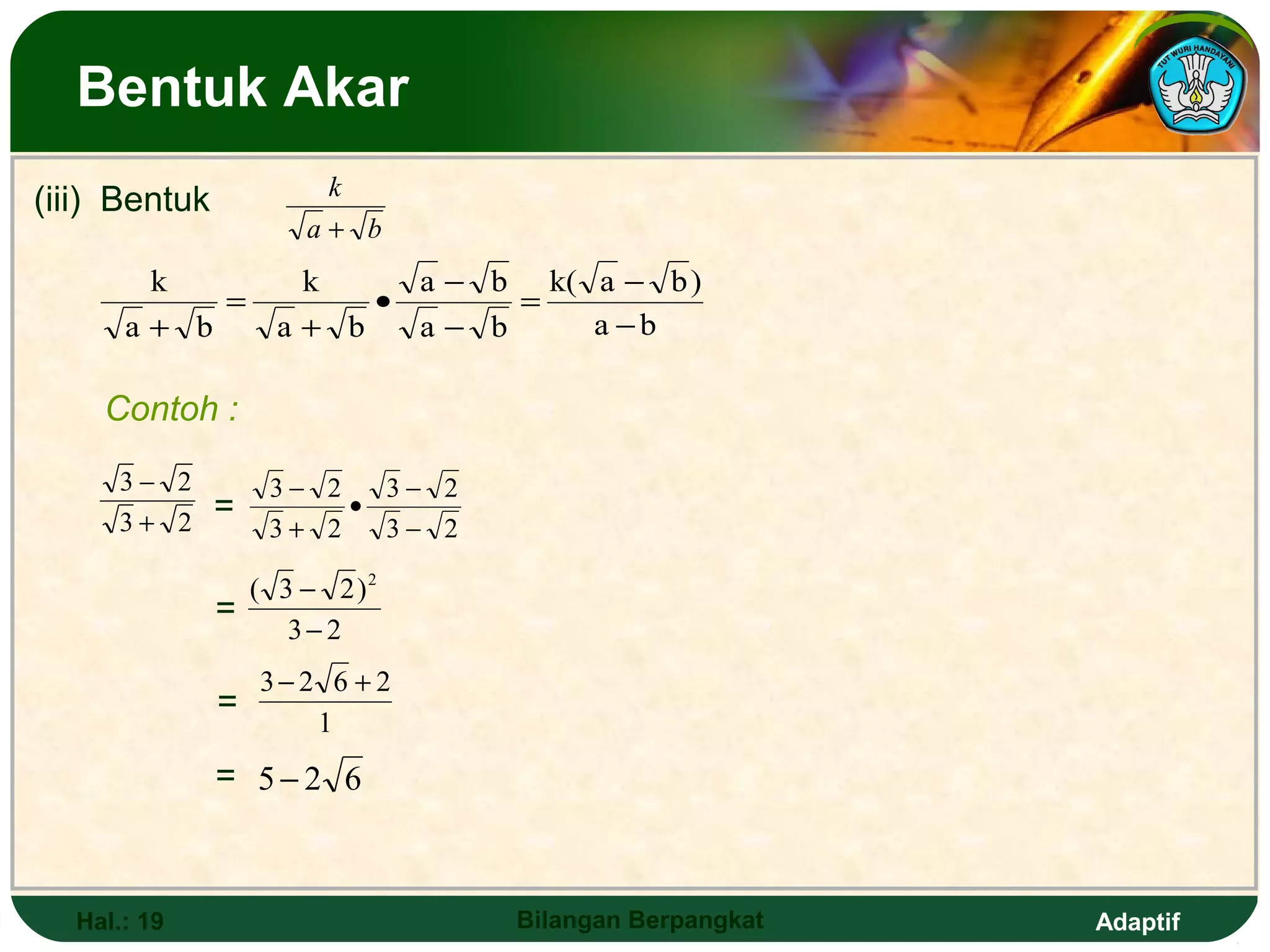 Bilangan berpangkat | PPT