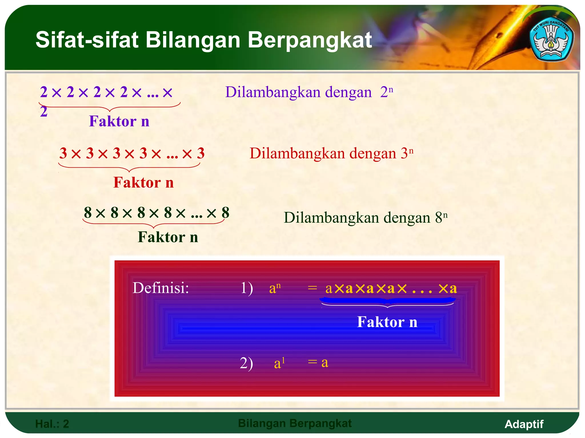 Bilangan berpangkat | PPT