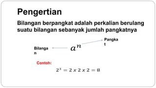 Bilangan berpangkat Matematika kelas 9 | PPTX