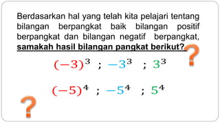 Bilangan berpangkat Matematika kelas 9 | PPTX