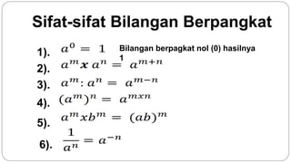 Bilangan berpangkat Matematika kelas 9 | PPTX