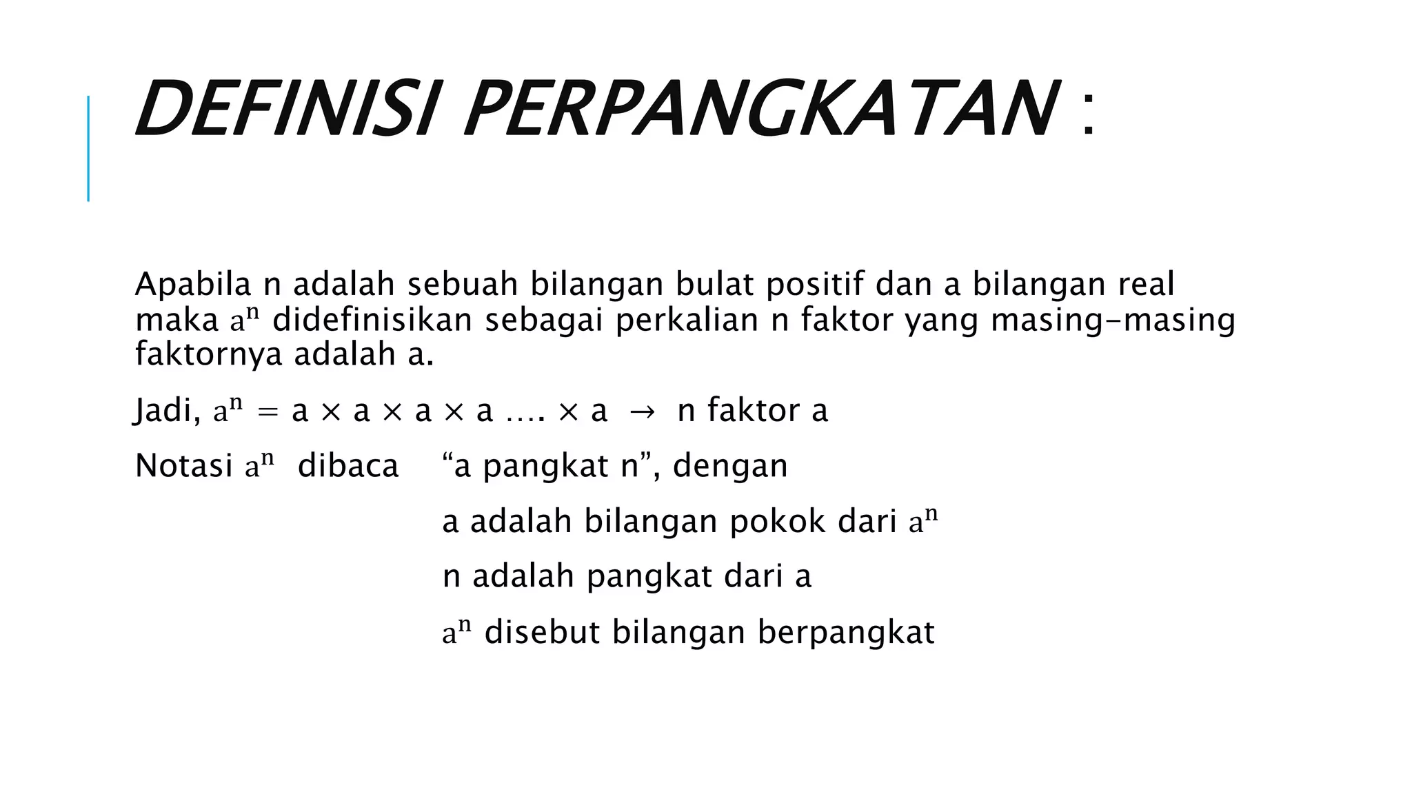 Materi_1_Bilangan berpangkat bulat positif | PPTX