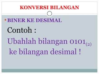 BILANGAN BINER TEKNIK KOMPUTER JARINGANN | PPT