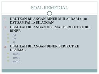 BILANGAN BINER TEKNIK KOMPUTER JARINGANN | PPT