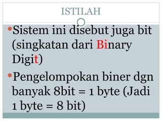BILANGAN BINER TEKNIK KOMPUTER JARINGANN | PPT