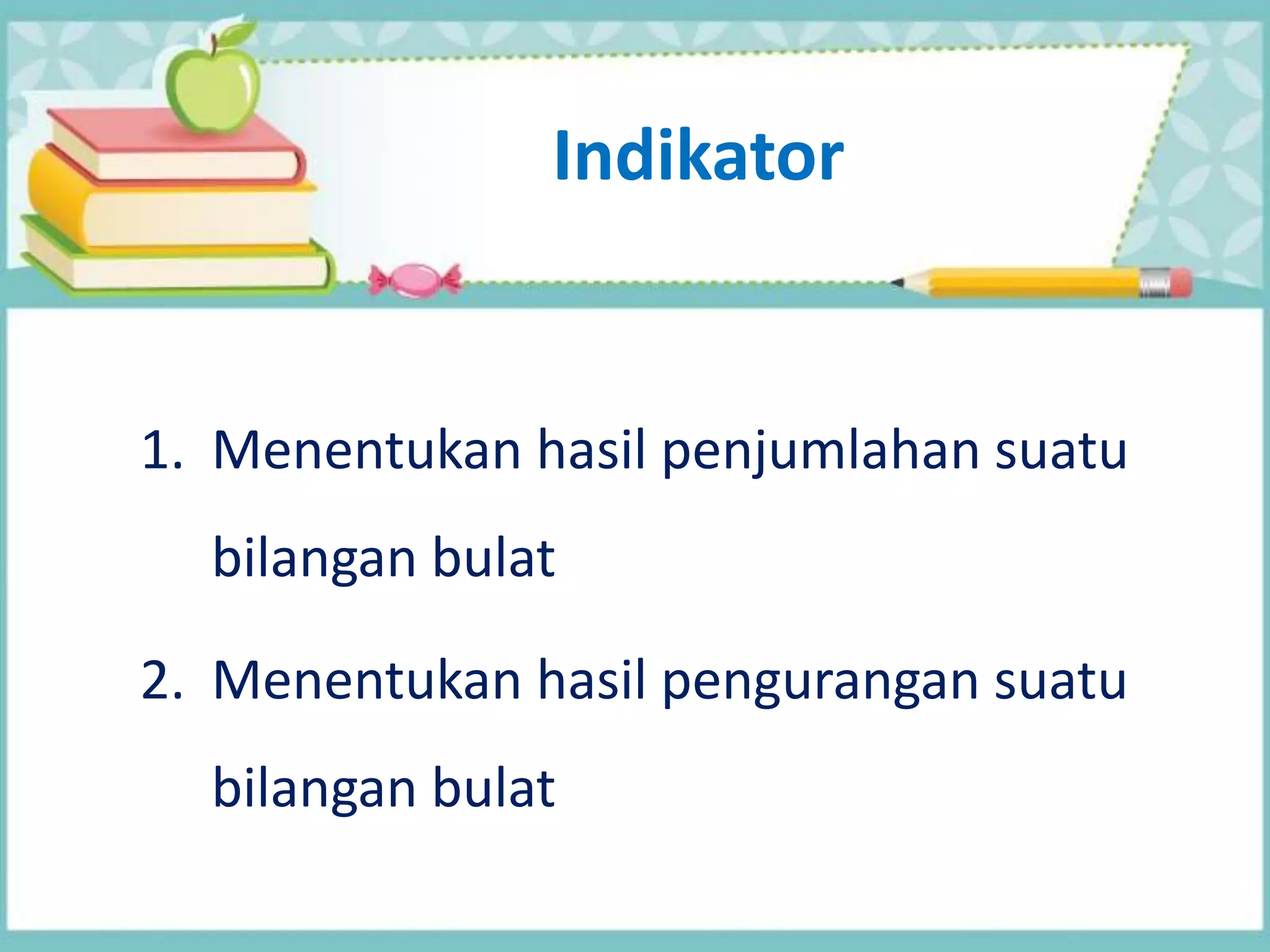 Bilangan bulat | PPTX