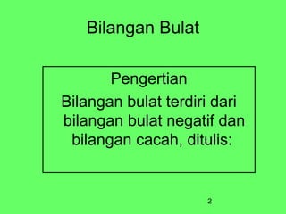 Bilangan bulat | PPT