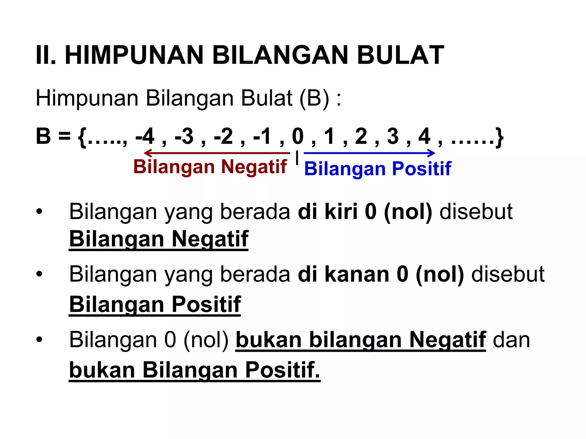Bilangan bulat | PPTX