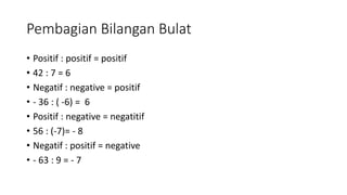 Bilangan bulat | PPT