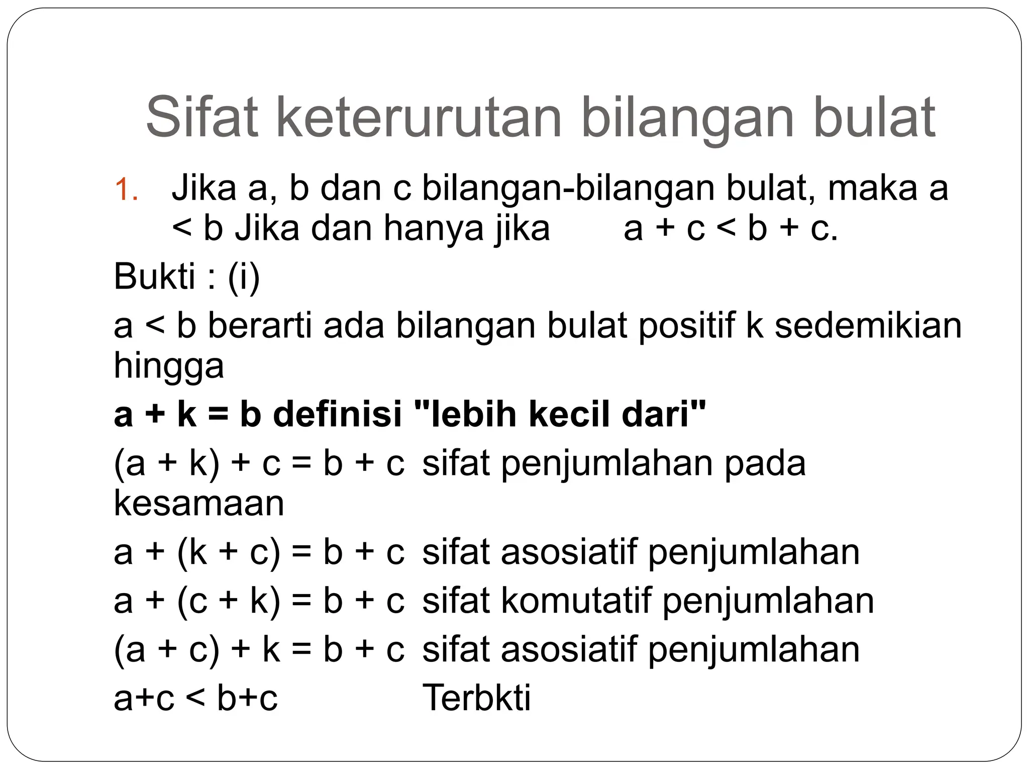 Bilangan Bulat STAIPI Garut Bilangan Bulat STAIPI GarutBilangan Bulat ...