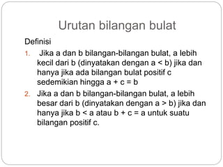 Bilangan Bulat STAIPI Garut Bilangan Bulat STAIPI GarutBilangan Bulat ...
