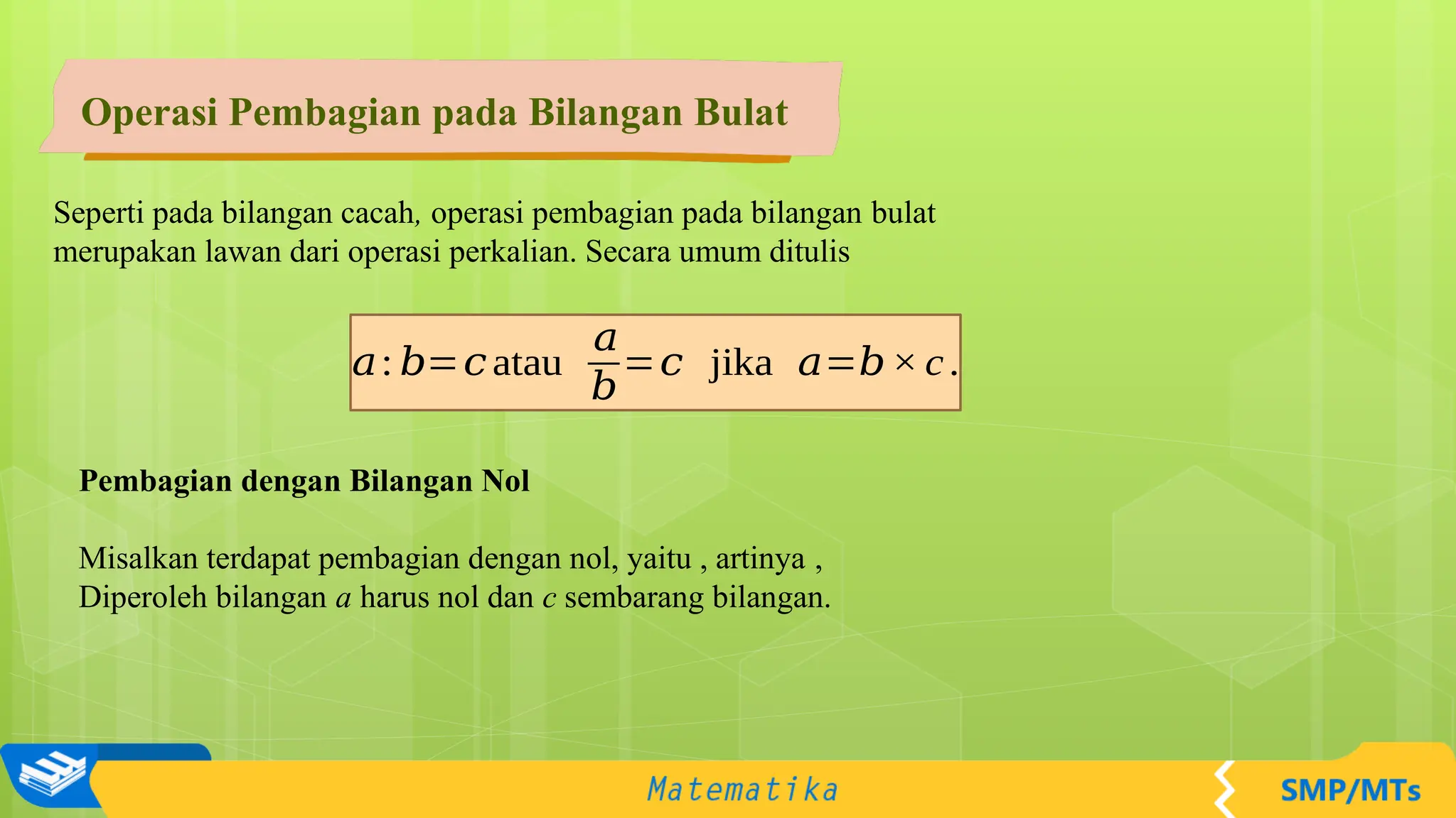 materi bilangan bulat untuk kelas 7 kurikulum merdeka | PPTX