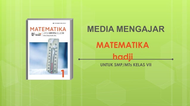 materi bilangan bulat untuk kelas 7 kurikulum merdeka | PPTX