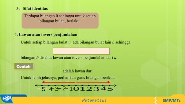 materi bilangan bulat untuk kelas 7 kurikulum merdeka | PPTX