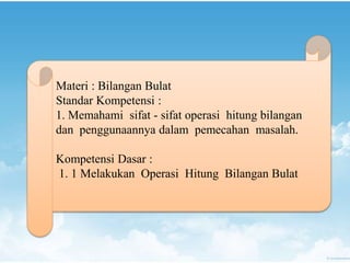 Bilangan bulat 2 | PPTX