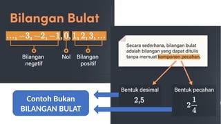 Bilangan bulat untuk kelas 7 Semester 1.pptx
