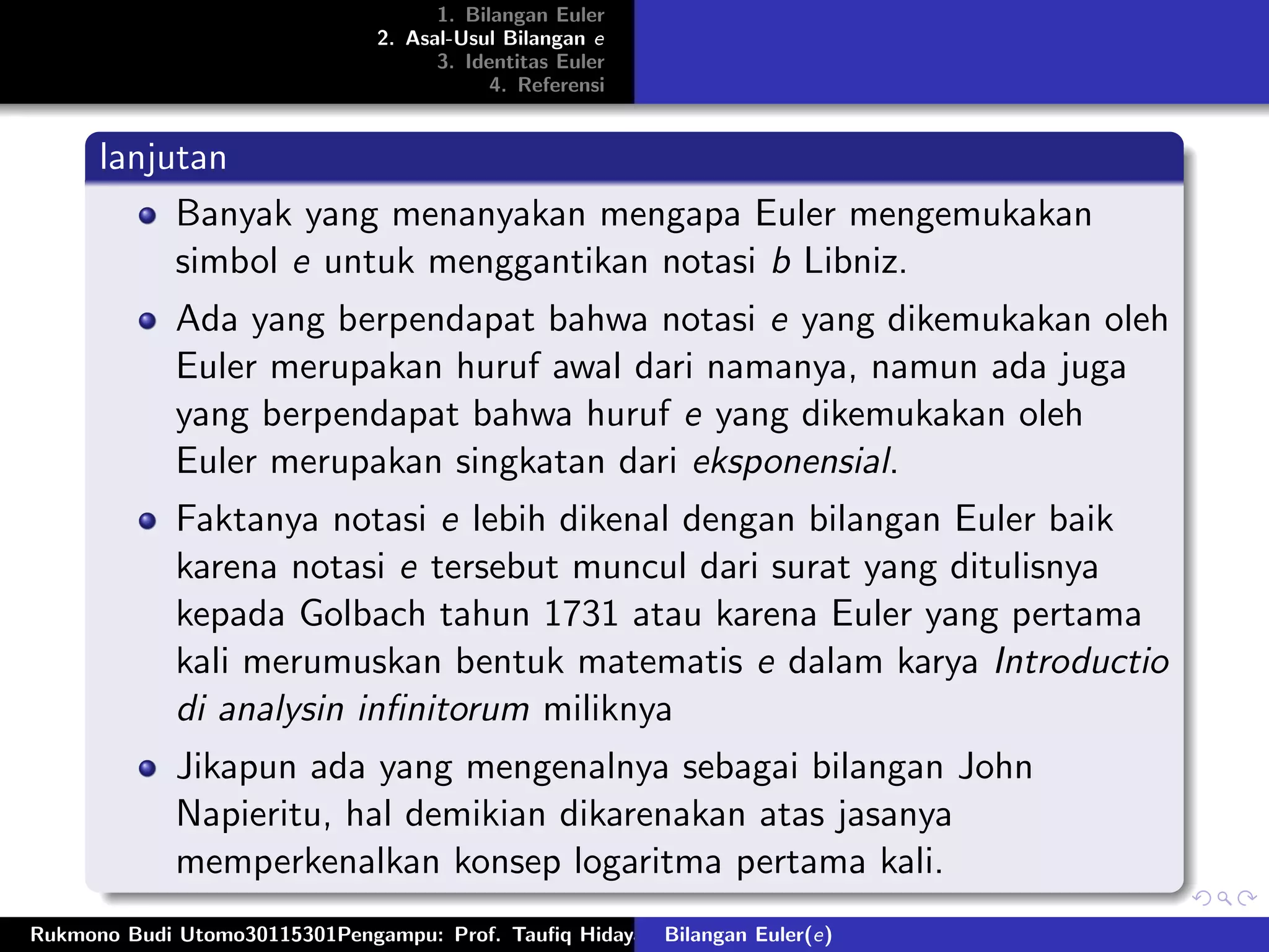 Bilangan euler | PDF