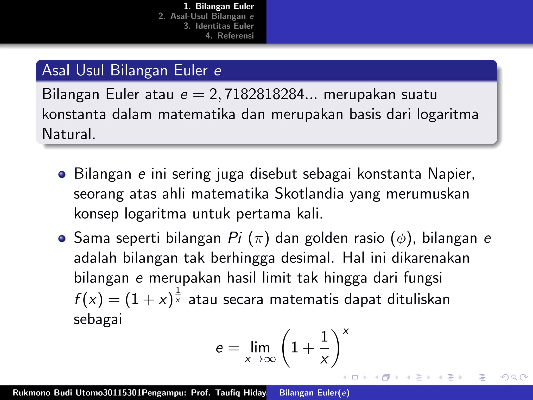 Bilangan euler | PDF