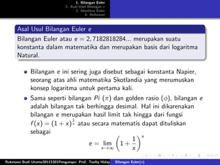Bilangan euler | PDF