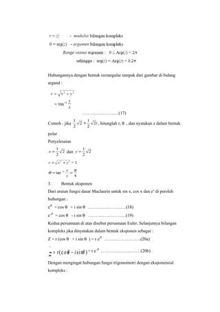 Bilangan kompleks | PDF