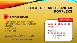 Bilangan Kompleks I - Sifat Operasi | PPTX