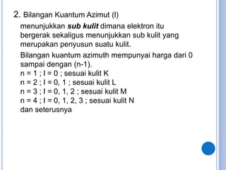 PPT BIOKIMIA BILANGAN KUANTUM KELAS D UNIVERSITAS ISLAM RIAY | PPT