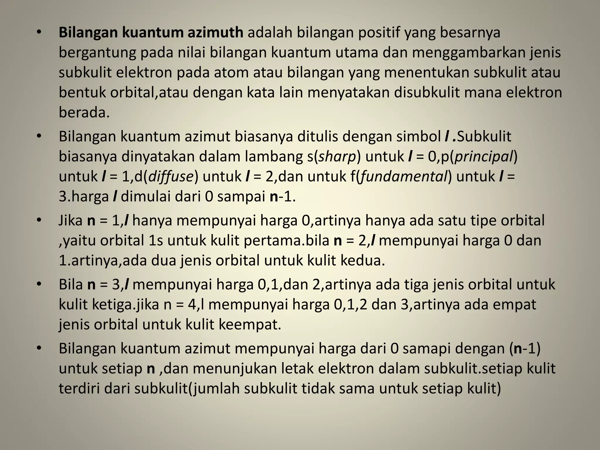 Bilangan Kuantum | PPTX