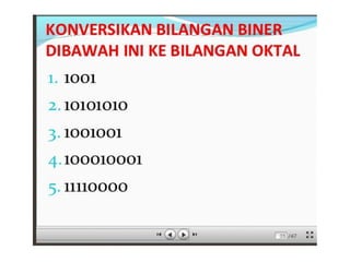 Bilangan oktal | PPTX