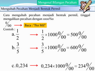 Bilangan pecahan | PPTX