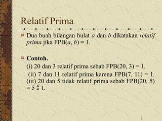 Materi Bilangan Prima di mata kuliah teori bilangan | PPTX