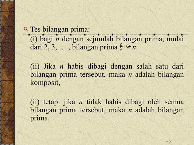 Materi Bilangan Prima di mata kuliah teori bilangan | PPTX