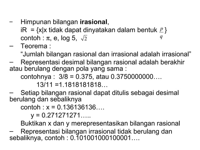 Bilangan Real | PPT