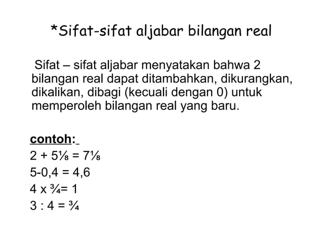 Bilangan Real | PPT