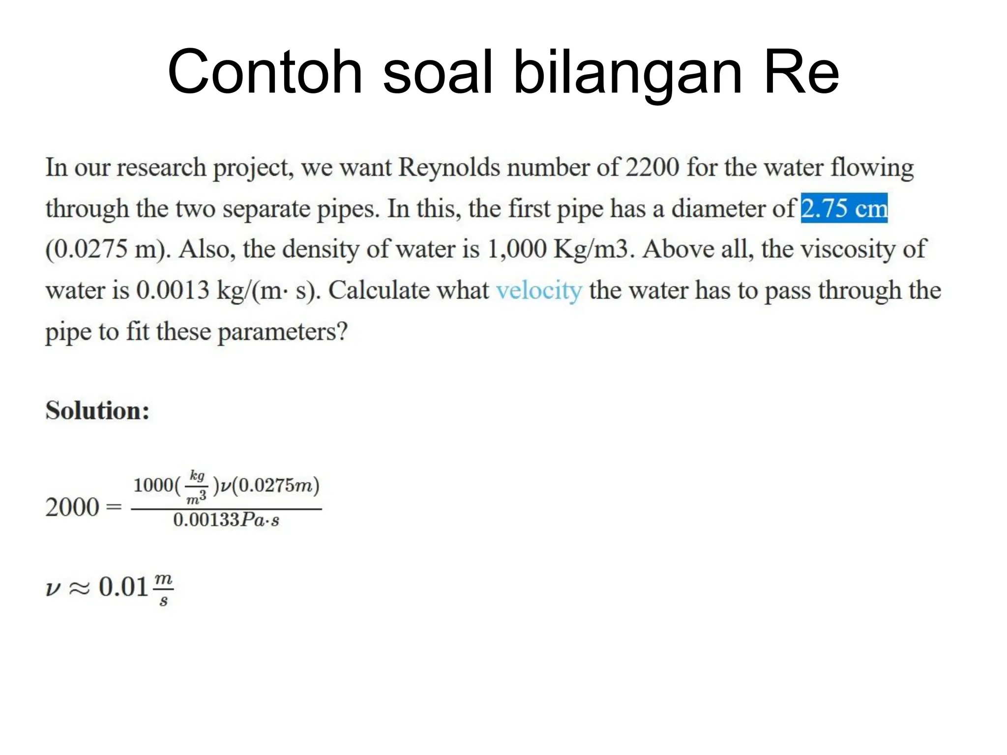 Aplikasi Bilangan Reynold dalam bidang engineer | PDF