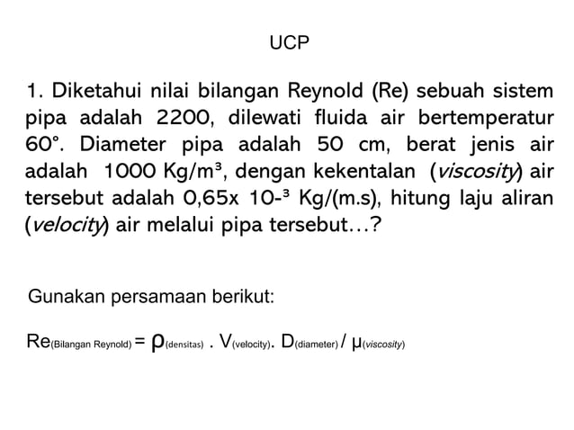 Aplikasi Bilangan Reynold dalam bidang engineer | PDF
