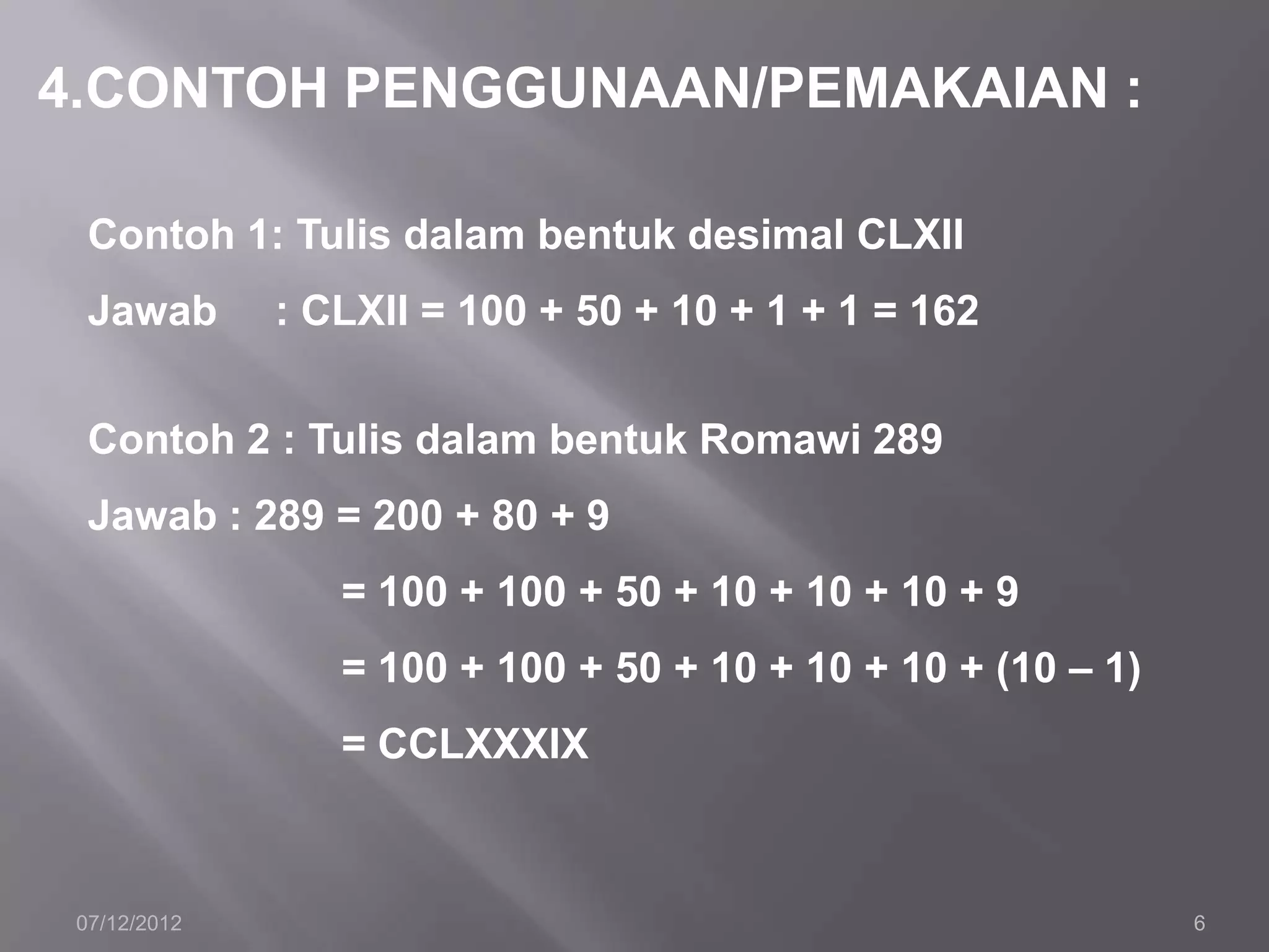 Bilangan romawi | PPTX