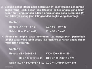 Bilangan romawi | PPTX