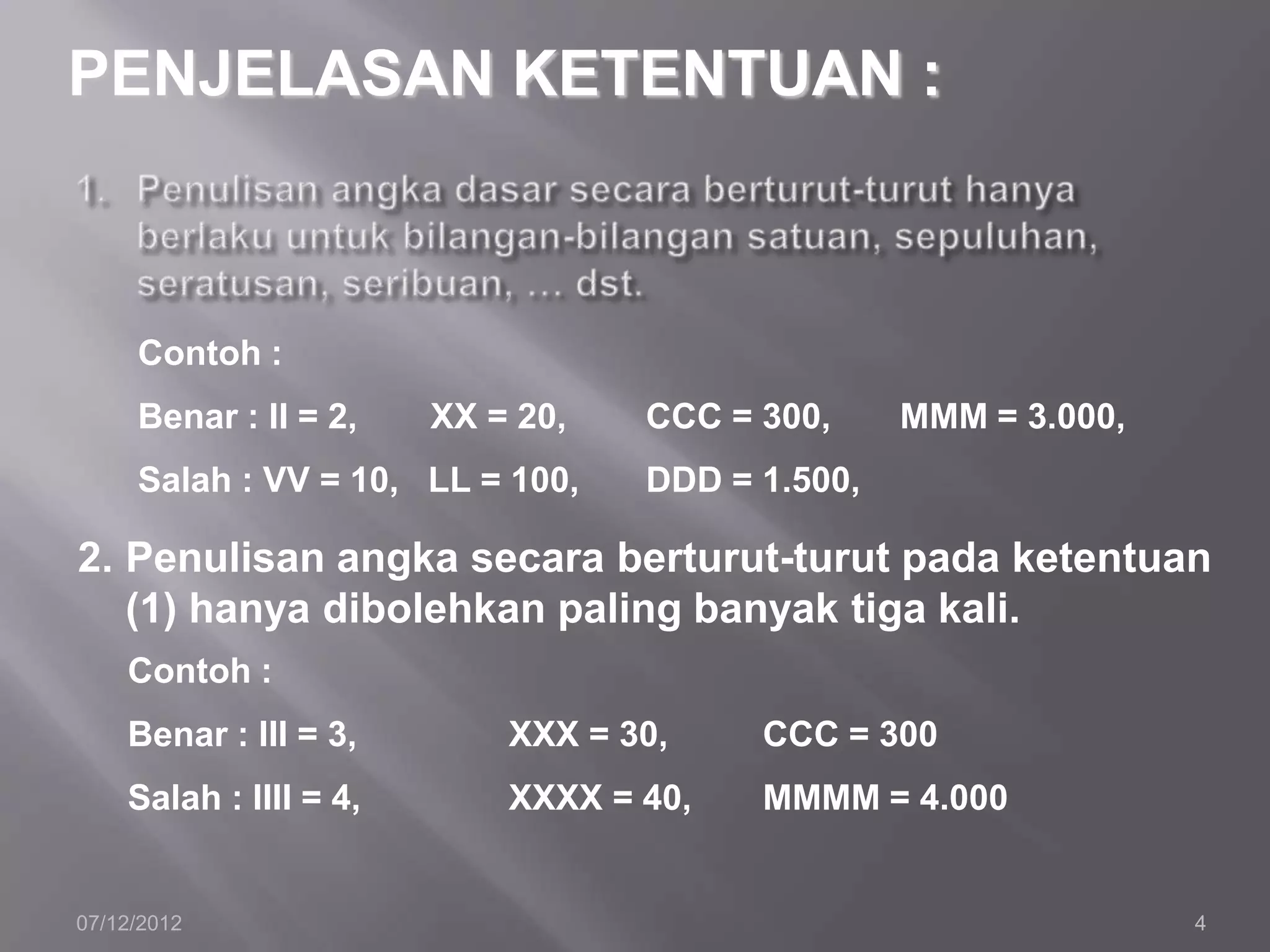 Bilangan romawi | PPTX