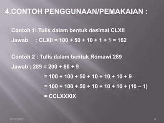 Bilangan romawi | PPTX